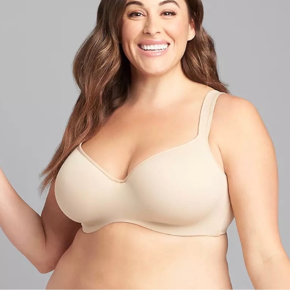 Cacique Lightly Lined Balconette Bra W/ Underwire Nud… - Gem